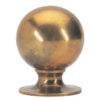 Plain Brass Ball Finial - Edward Harpley